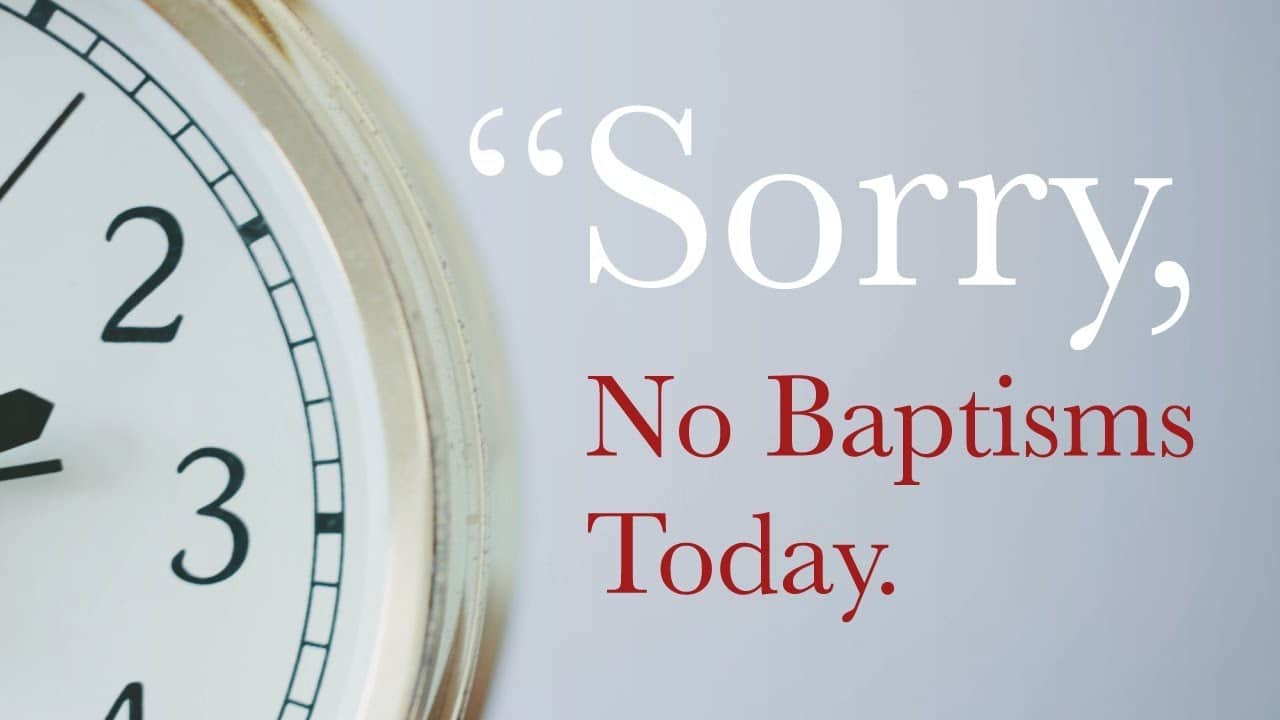 Pastors: Stop Delaying Baptism! - Rise on Fire Ministries Pastors: Stop Delaying Baptism! - Rise on Fire Ministries